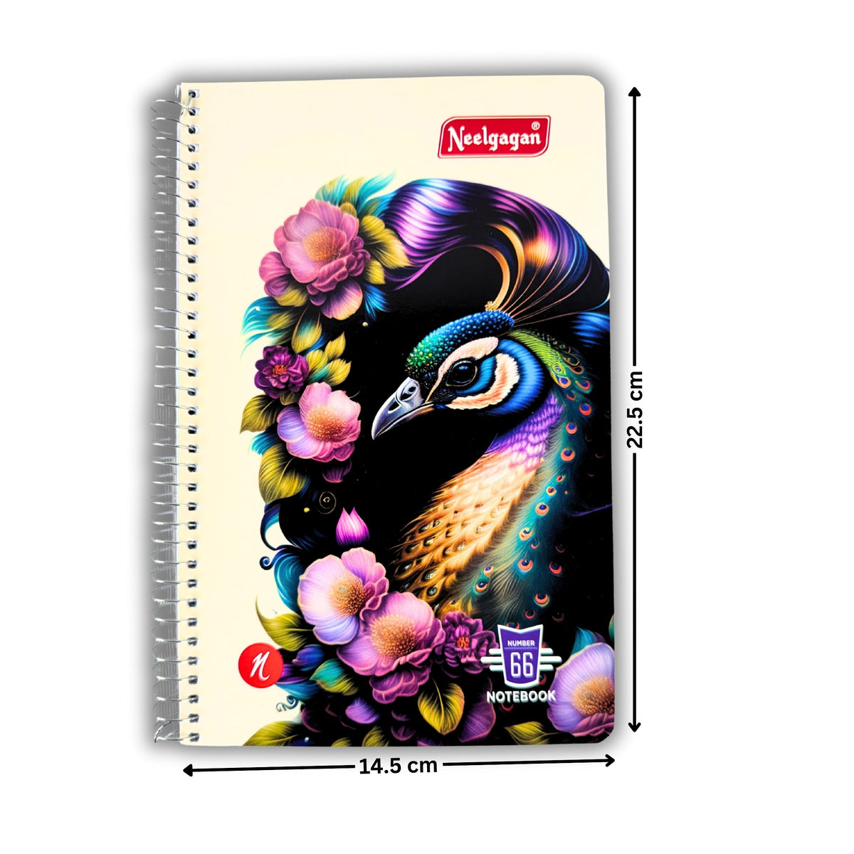 Spiral Notebook No. 66 - 80 & 160 Pages (14.5cm x 22.5cm) – Neelgagan