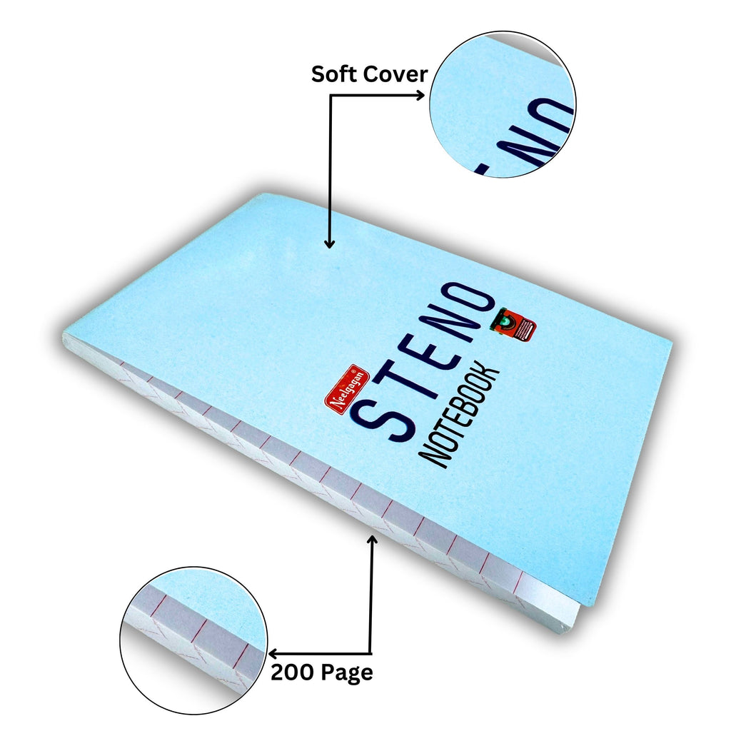 Steno Notebook, 12.5cm x 19.0cm (Soft cover) (Shorthand) – Neelgagan