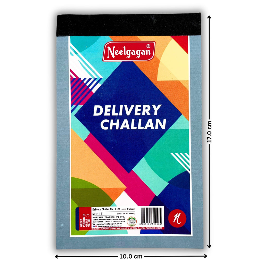 Delivery Challan, No.1 Small & No.2 Big / Triplicate With Carbon ...