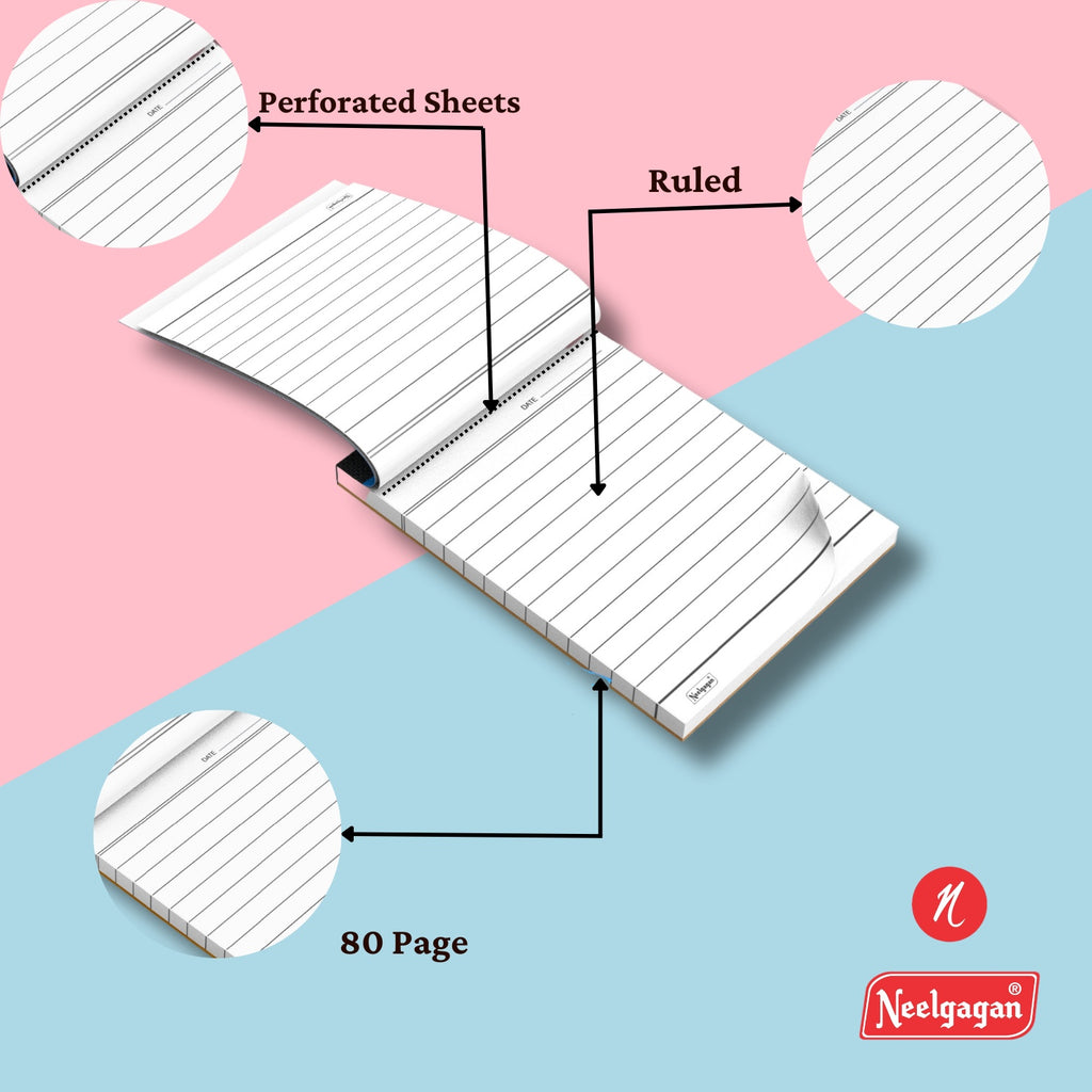 Slip Pad No. 11, Ruled & Plain (9.0 cm x 12.5 cm) – Neelgagan