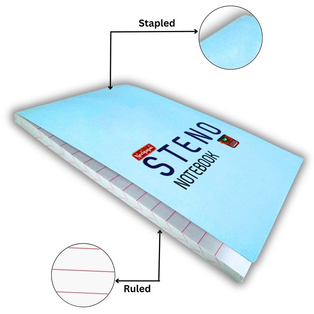 Steno Notebook, 12.5cm x 19.0cm (Soft cover) (Shorthand) – Neelgagan