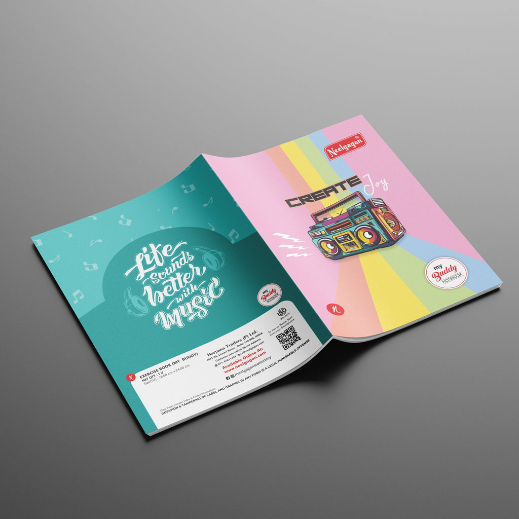 My Buddy Notebook, Copy Size (18cm X 24cm) Softcover – Neelgagan