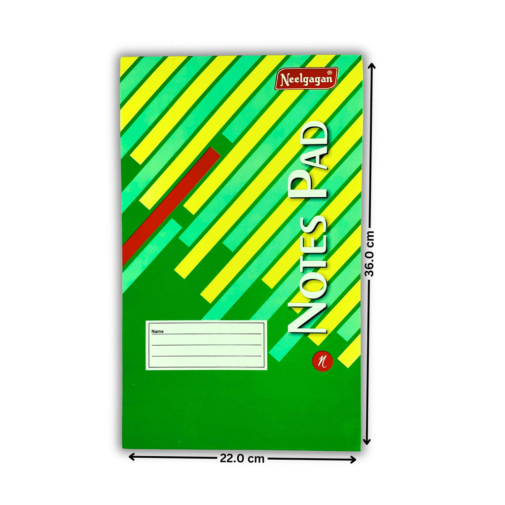 Note Sheet Pad Legal & , 200 Pages, Ledger Paper (Azure Laid) – Neelgagan