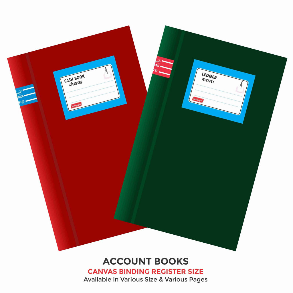 Account Books, Cash/ Ledger Etc., Canvas Binding, Register Size (21.0c ...