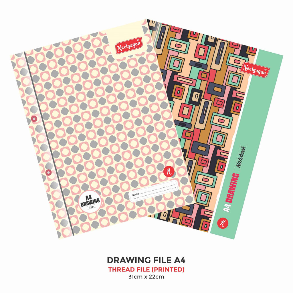 Drawing File A4, (22cm X 31cm), (Thread File) Soft Cover – Neelgagan