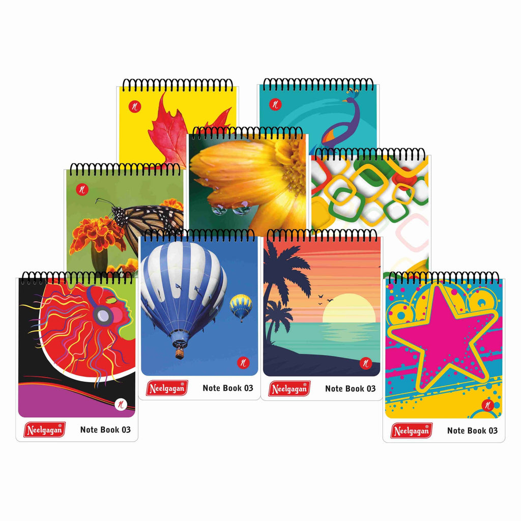 Spiral Notebook No.3, 80 Pages, (9.5cm x 12.5cm) – Neelgagan