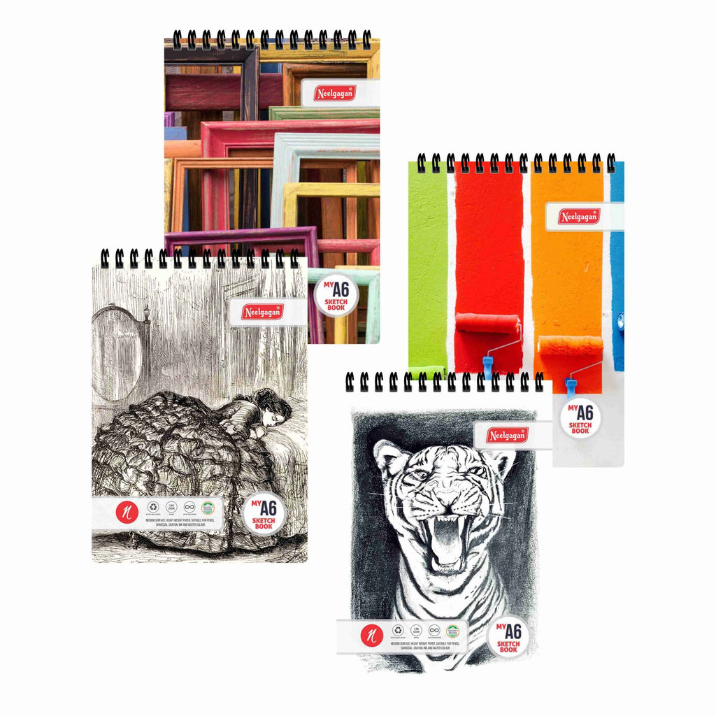 My Sketch Book A6- 50 Sheets (Twin Wiro Bound) (White Cartridge 140 GS ...