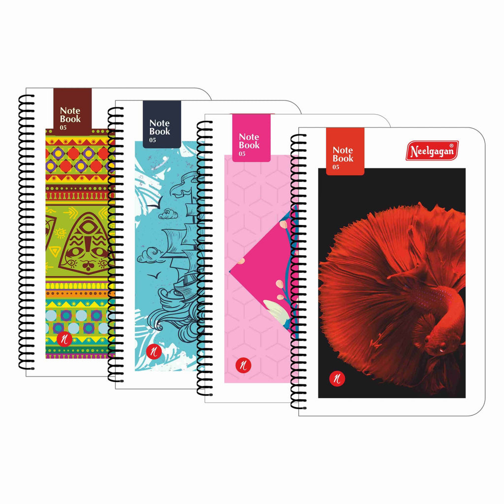 Spiral Notebook No. 5 - 80 & 160 Pages (10.5cm x 17.0cm) – Neelgagan