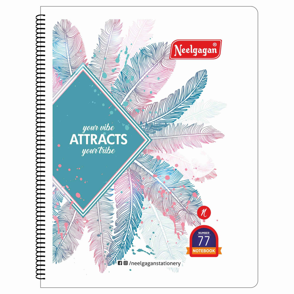 Spiral Notebook No. 77 - 80 & 160 Pages (17.0cm x 21.0cm) – Neelgagan