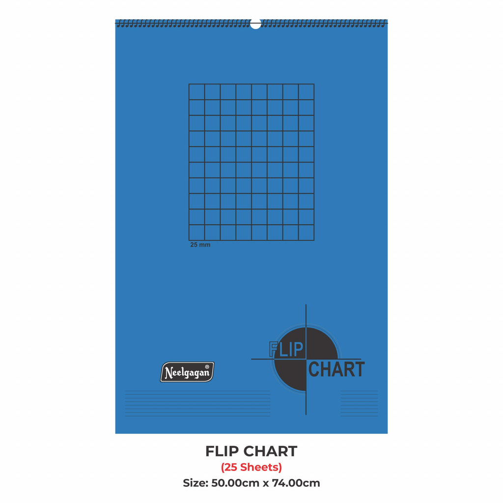 Flip Chart (25 Sheets) 50.00cm x 74.00cm – Neelgagan