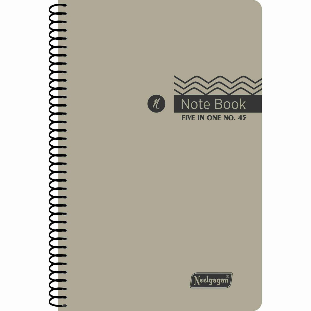 Spiral Note Book No.45, 200 Pages, (9.5cm x 14.8cm) (Multi-coloured pa ...