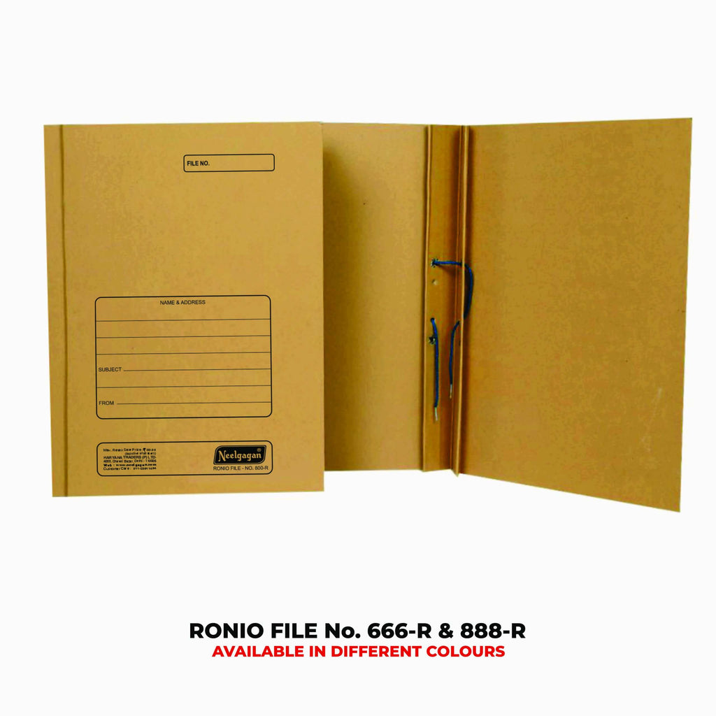 Ronio File (No.666-R - No.800-R) (Two-punch thread binding) – Neelgagan