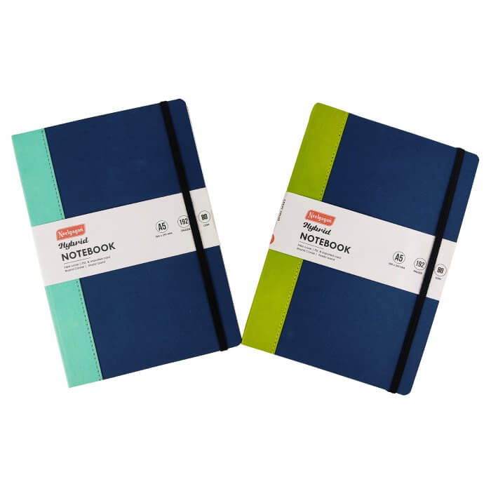 Hybrid Notebook – A5 Flexi Cover P.U.& Imported Card 200 Page. – Neelgagan