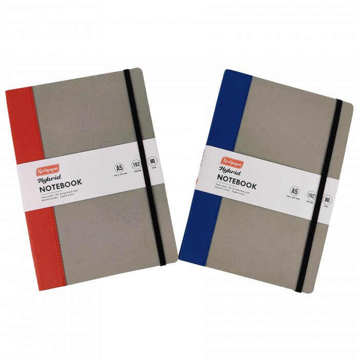 Hybrid Notebook – A5 Flexi Cover P.U.& Imported Card 200 Page. – Neelgagan