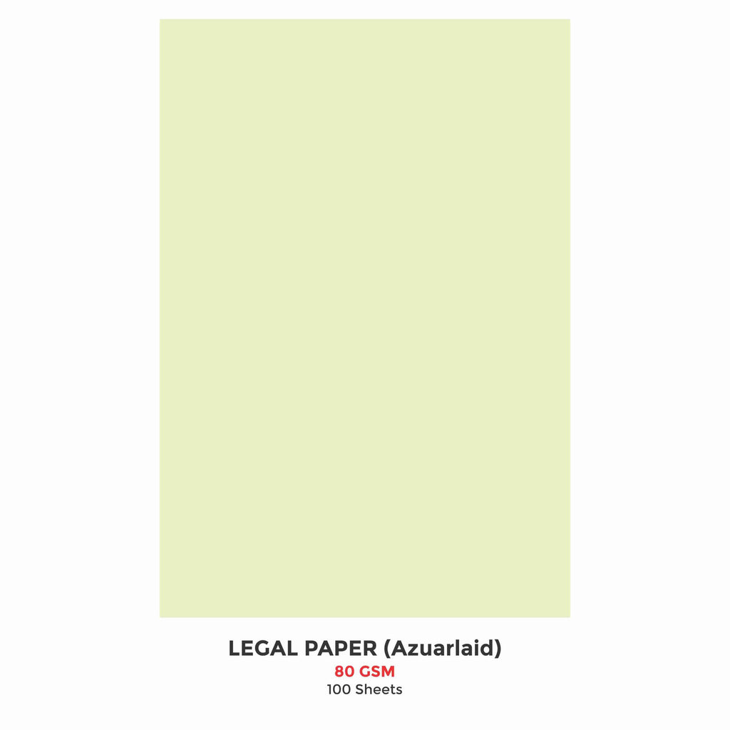 Legal Paper, 100 Sheets, 80 GSM, 22cm x 36cm (Ledger Paper) (Azure Lai ...